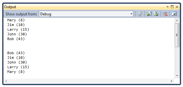The Sandpit: How to sort a list using a delegate